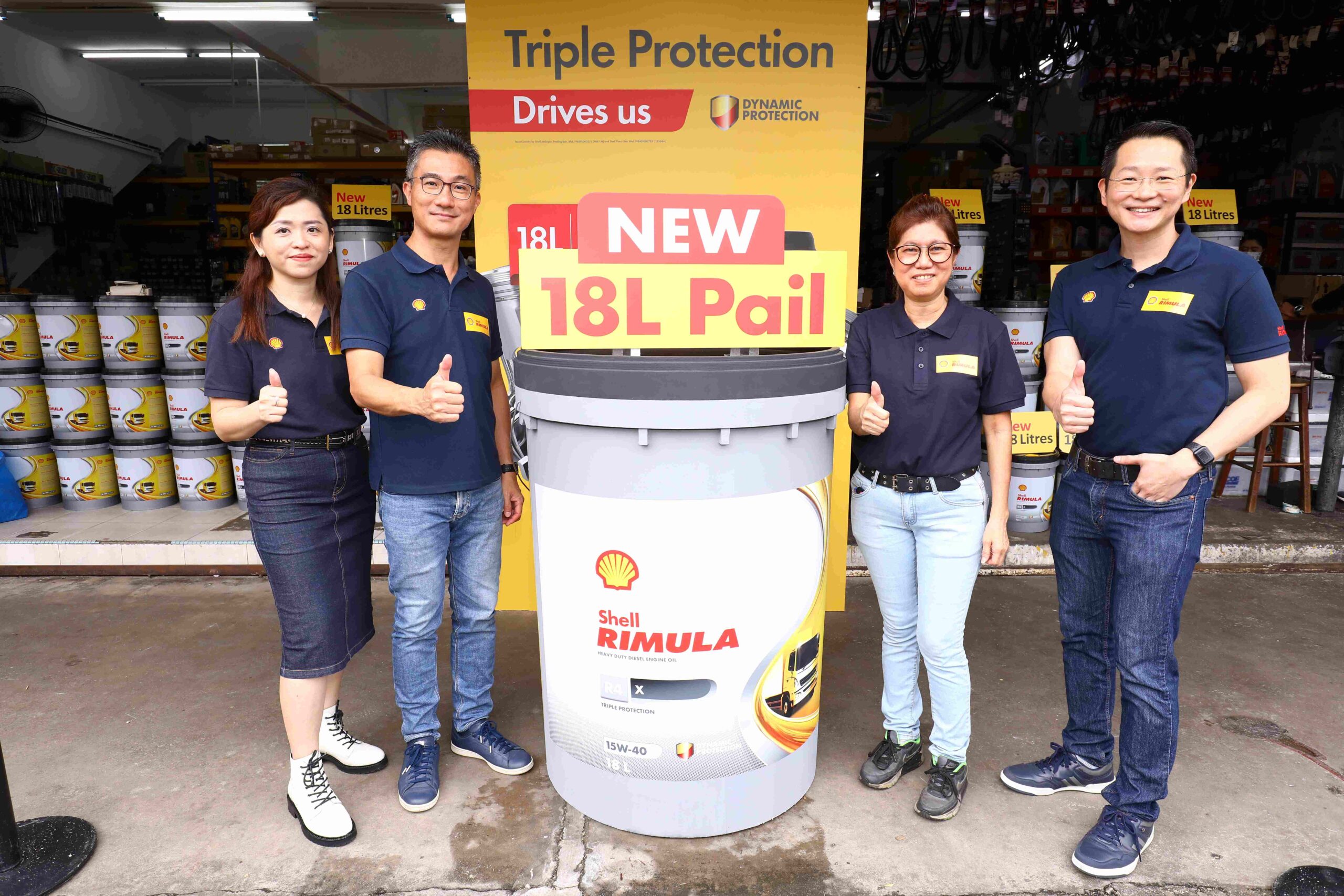 Shell Malaysia Launches 18-Litre Pail Rimula R4X Engine Oil
